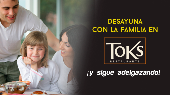 Desayuna con la familia en Toks y comienza a adelgazar